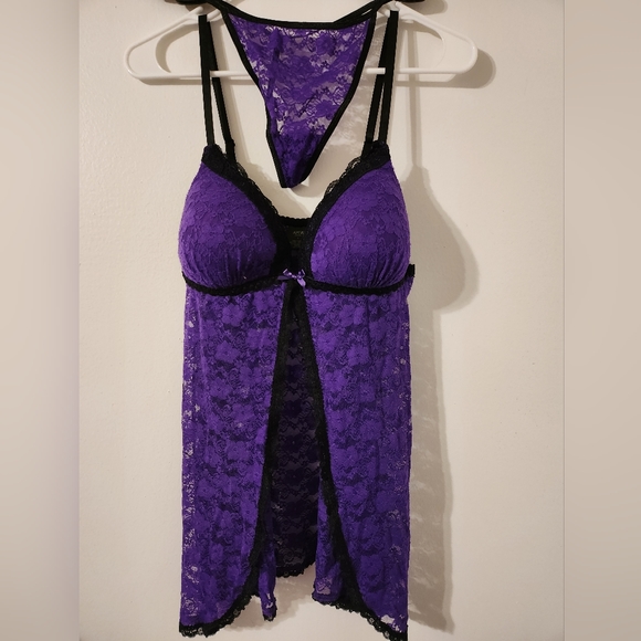 Apt. 9 | Intimates & Sleepwear | Nbw Sexy Dark Purple Babydolllingerie ...